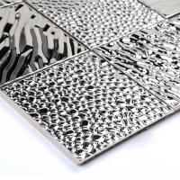 China Self Adhesive Gold Mosaic Stainless Steel Wall Mirrors 0.8mm Thickness 304 Grade for sale