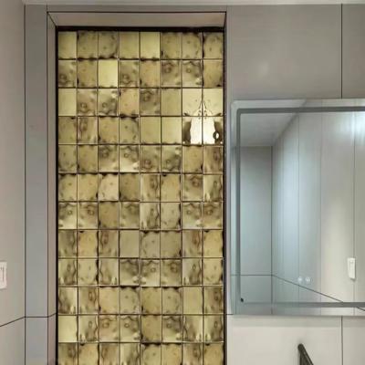 China Custom Color Stainless Steel Mosaic Tile 300x300mm for Wall Decoration Interior Cladding for sale