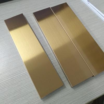 China PVD Colored Stainless Steel Tile Edge Trim 8K Mirror Surface for Stairs 10mm 20mm for sale