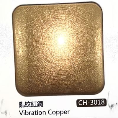 China PVD Copper Color 304 Stainless Steel Sheet 1219x2438mm Anti Fingerprint for Interior Decoration for sale