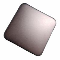 China AISI 4x8 Rose Gold Bead Blasted Stainless Steel Sheet 0.3-3.0mm for Interior Decoration for sale