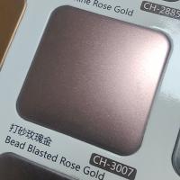 China 304 Rose Gold PVD Color Stainless Steel Sheet 1219x2438mm Anti-Fingerprint for sale