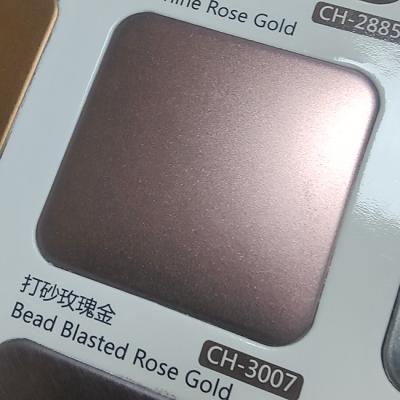 China 304 Rose Gold PVD Color Stainless Steel Sheet 1219x2438mm Anti-Fingerprint for sale