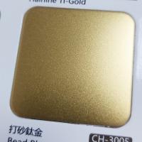 China Gold Color PVD Brushed Finish 304 Stainless Steel Sheet 1219x2438mm Anti Fingerprint Decorative for sale