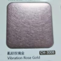 China Vibration Finish Colored Stainless Steel Sheet PVD Titanium for sale