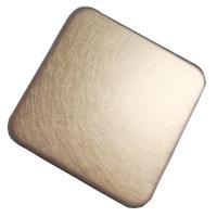 China 300 Series Vibration Copper Decorative Stainless Steel Sheet 0.3-120mm Custom Color for sale