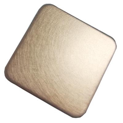 China 300 Series Vibration Copper Decorative Stainless Steel Sheet 0.3-120mm Custom Color for sale