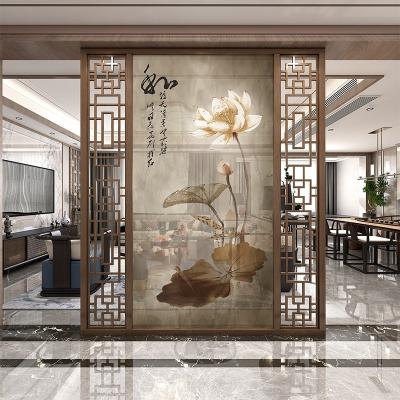 China Stainless Steel Screen Partition 304 Grade PVD Colored Hotel Restaurant Decorative Room Divider for sale
