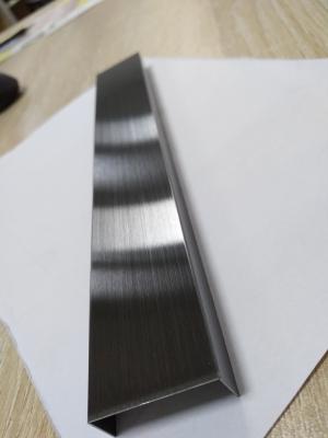 China Gold PVD Colored Stainless Steel U-Shape Trim Strip 1.2mm Thickness 10x2438mm for sale