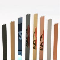 China 2000mm Length Metal Brush Stainless Steel Tile Trim U Shape Elevator Decoration for sale
