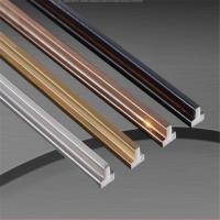 China PVD Colored Stainless Steel U-Shape Tile Trim 10x2438mm Rose Gold for sale