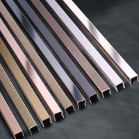 China Custom U Shaped Mirror 316L Stainless Steel Trim Strip 10mm 20mm for Apartment Decoration for sale