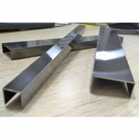China 304 Stainless Steel Tile Edge Trim 10mm 20mm Black Hairline Finish for Mall Decoration for sale