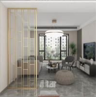 China PVD Colored Stainless Steel Screen Partition 304 Grade Custom Size Hotel Restaurant Room Divider for sale