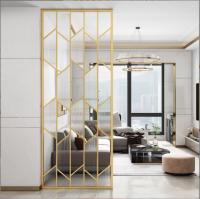 China Rose Gold PVD Stainless Steel Room Divider 304 500x2800mm Custom Size for sale
