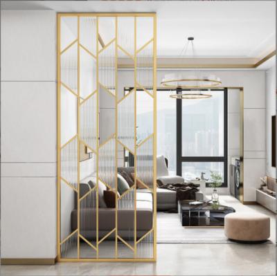 China Rose Gold PVD Stainless Steel Room Divider 304 500x2800mm Custom Size for sale