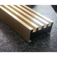 China 304 Rose Gold Color Bronze Vibration Antique Patterned Stainless Steel Trim For Wall Cladding Panel for sale