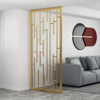 China Stainless Steel Screen Partition 304 Decorative Room Divider Custom Size PVD Colored for sale