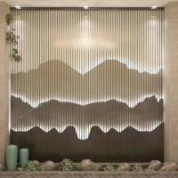 China 304 316L Rose Gold Black Bronze Brushed Stainless Steel Screen Partition Room Divider Custom Size for sale