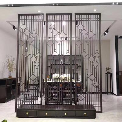 China 304 Stainless Steel Laser Cut Room Divider 500x2800mm PVD Rose Gold Black for sale