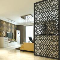 China Custom Color 316L Stainless Steel Room Divider 500x2800mm PVD Coated Partition Screen for sale