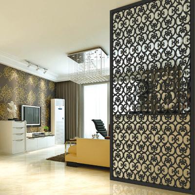 China Custom Color 316L Stainless Steel Room Divider 500x2800mm PVD Coated Partition Screen for sale