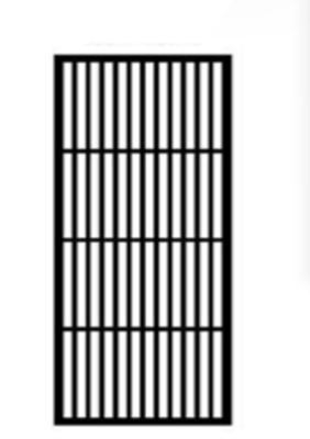 China Stainless Steel Screen Partition Room Divider Nordic Black Metal Privacy Custom Size 304 Grade for sale