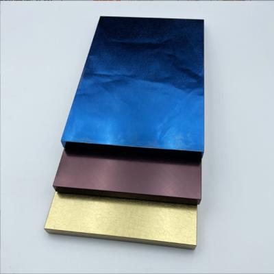 China PVD Colored Stainless Steel Sheet Gold Mirror 304 Grade 1000x2000mm for Interior Decoration for sale