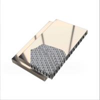 China Colored Mirror Stainless Steel Honeycomb Panel 4x8ft for Exterior Wall Ceiling Decoration for sale