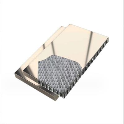 China Colored Mirror Stainless Steel Honeycomb Panel 4x8ft for Exterior Wall Ceiling Decoration for sale