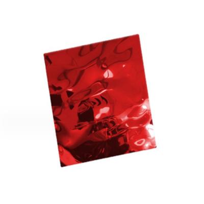 China Colorful Water Ripple Decorative Stainless Steel Sheet 304 1219x2438mm for Hotel Ceiling Wall Panel for sale