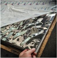 China Water Ripple PVD Colored Stainless Steel Sheet 304 1219x2438mm for Interior Decoration for sale