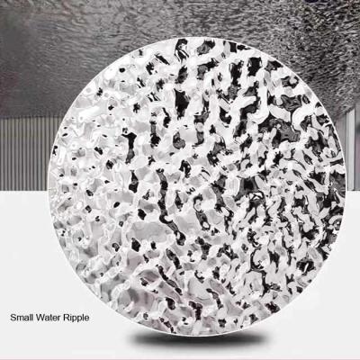 China 304 20mm Thick Mirror Water Ripple Stainless Steel Sheet 4000mm Honeycomb Panel for sale