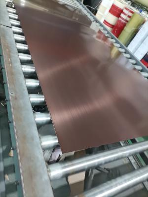 China PVD Colored Stainless Steel Sheet 304 316 1219x2438mm for Wall Cladding Decoration for sale