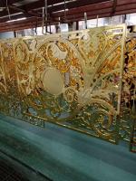 China PVD Colored Stainless Steel Living Room Divider Screen with Ceramic Combine 304 Grade for sale