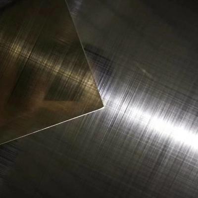 China 316L PVD Colored Stainless Steel Sheet Hairline Finish 1220x2440mm for Luxury Cabinet for sale