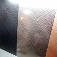China PVD Colored 304 Stainless Steel Sheet 1219x2438mm for Wall Cladding Decoration for sale