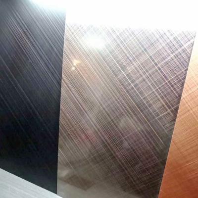 China PVD Colored 304 Stainless Steel Sheet 1219x2438mm for Wall Cladding Decoration for sale