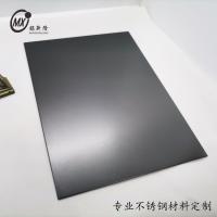 China Black 201j1j2 Stainless Steel Sheets BeadBlasting Surface Color Inox Sheets PVD Coating For Elevator for sale