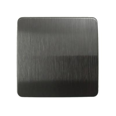 China 304 Antique Dark Black Satin PVD Colored Stainless Steel Sheet 1219x2438mm for Luxury Decoration for sale