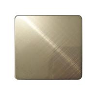 China PVD Colored Stainless Steel Sheet 304 Grade Champagne Gold 1219x2438mm for Interior Decoration for sale