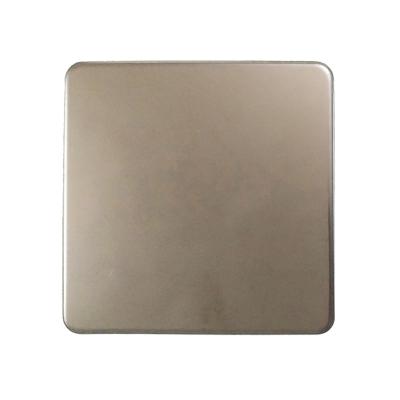 China Mirror Bronze PVD Colored 304 Stainless Steel Sheet 1219x2438mm for Decoration for sale