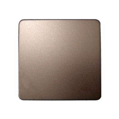 China Stainless Steel Elevator Gate Design Sandblasted Rose Gold Dark Brown for sale