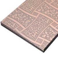 China Champagne Gold Beadblasted 316L Stainless Steel Etched Sheet 8K Mirror Finish for sale