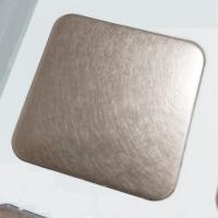 China Dark Brown PVD Colored Stainless Steel Sheet 304 Mirror Vibration Finish JIS Standard 1219x2438mm for sale