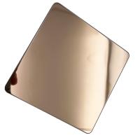 China PVD Colored Super Mirror 8K Stainless Steel Sheet Grade 304 316L 1.5mm Anti Fingerprint for sale