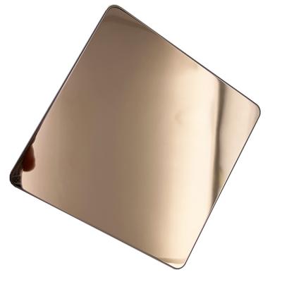 China PVD Colored Super Mirror 8K Stainless Steel Sheet Grade 304 316L 1.5mm Anti Fingerprint for sale