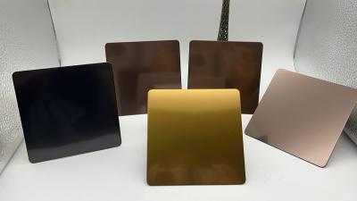 China PVD Coated 304 Stainless Steel Sheet 1219x2438mm Gold Black Silver for Interior Decoration for sale