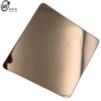 China 304 Mirror 8K Antique Coffee Stainless Steel Color Plate 0.3-120mm Thick for sale
