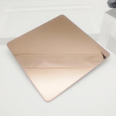 China 304 Stainless Steel PVD Rose Gold Super 8K Wall Decorative Sheet 1219x2438mm for sale
